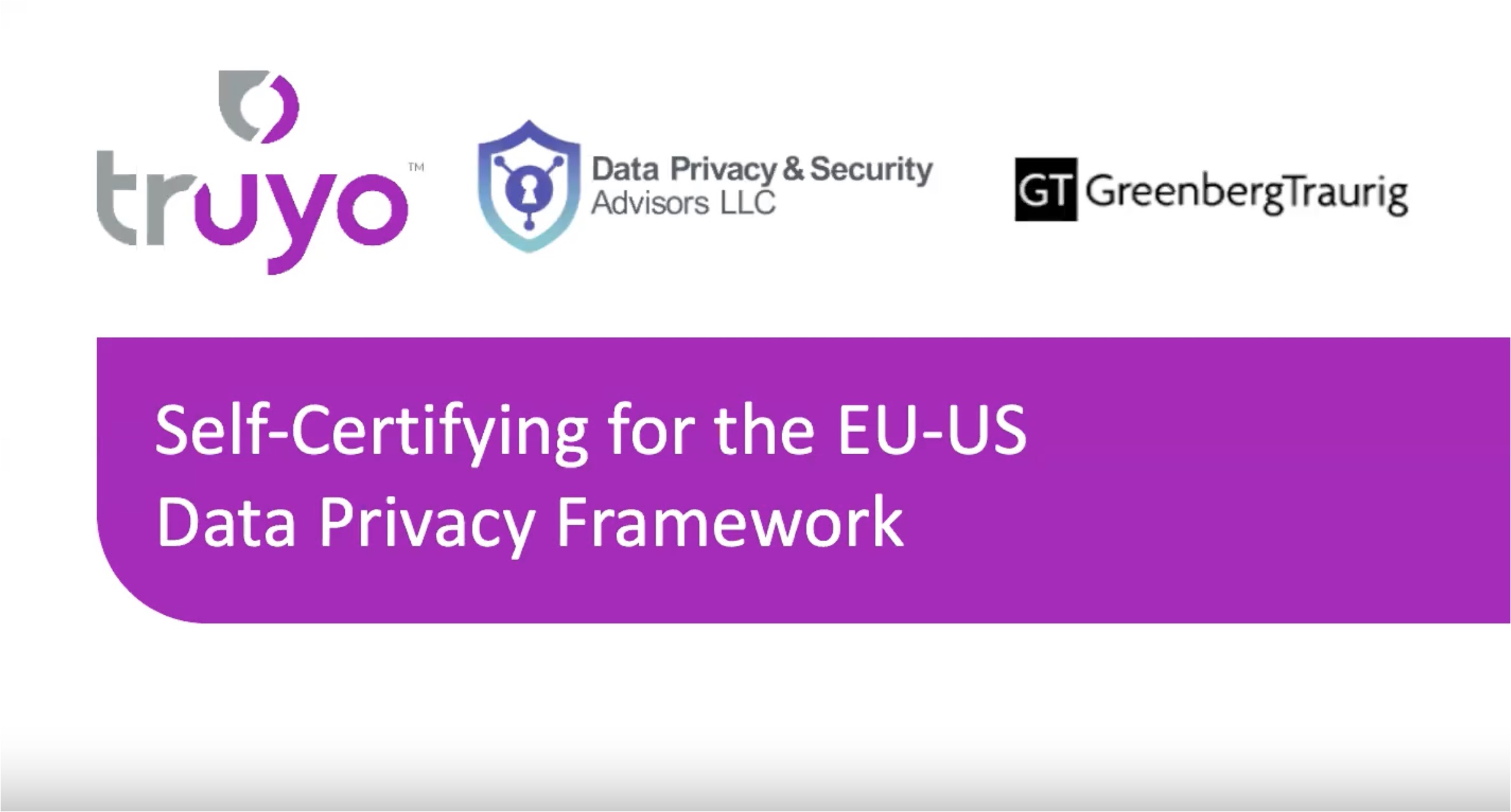 Navigating the New EU-US Data Privacy Framework - Truyo
