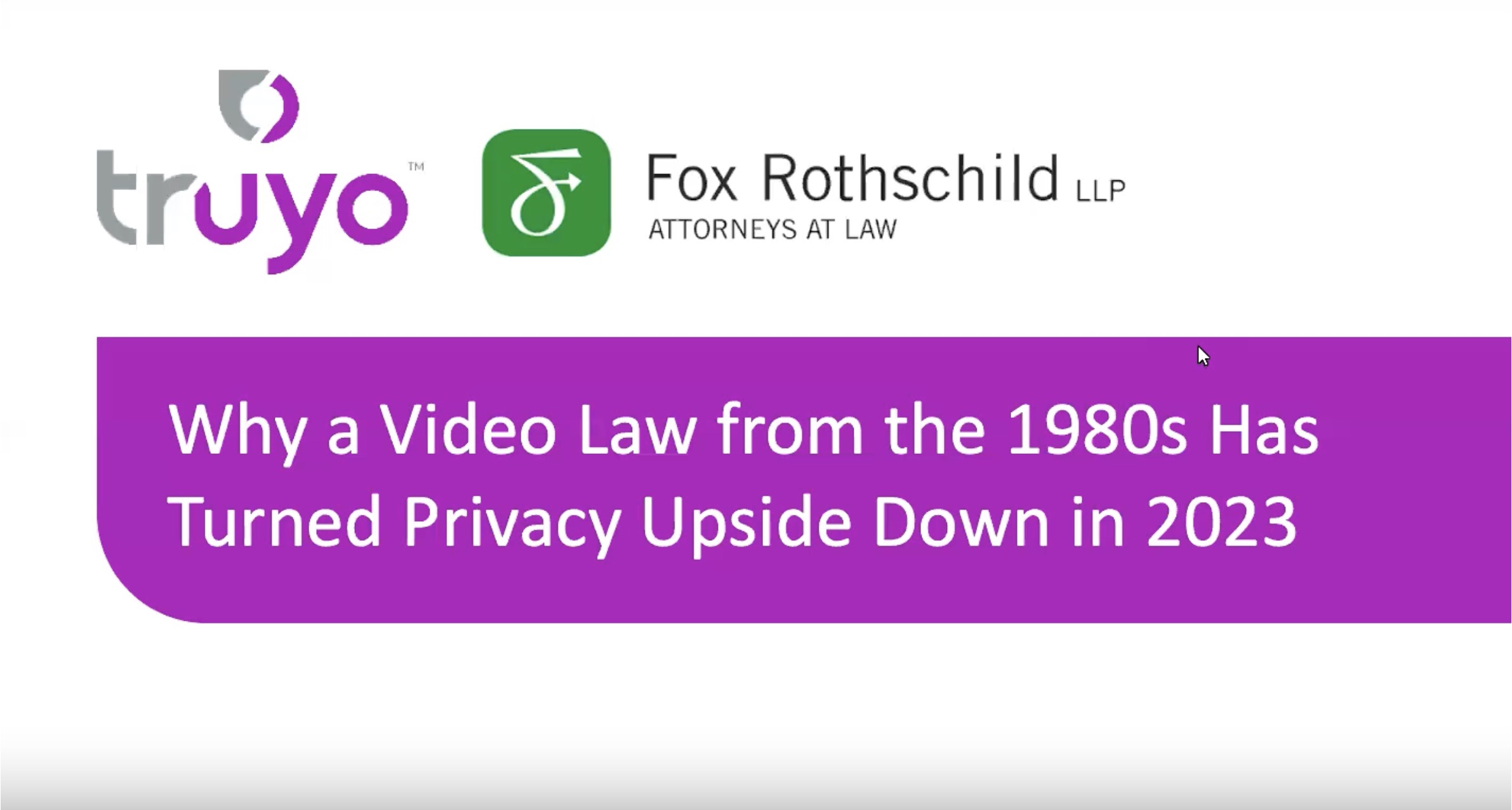 Why a Video Law from the 1980s Has Turned Privacy Upside Down in 2023 - Truyo